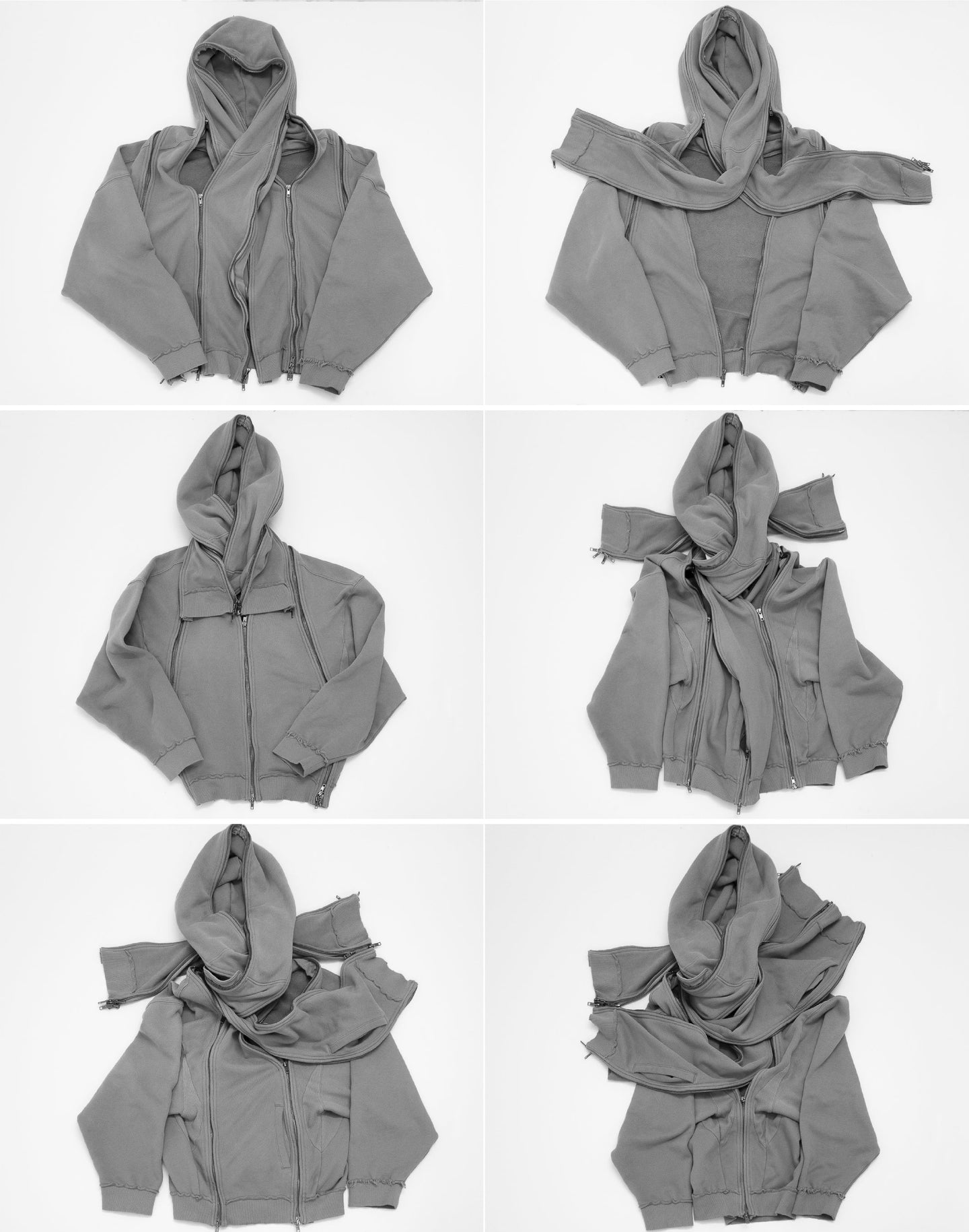 MULTI-ZIP HOODIE – (OF) VOID – (of) void